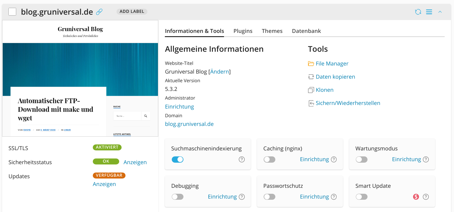 Mein WordPress Basis Setup – Gruniversal Blog